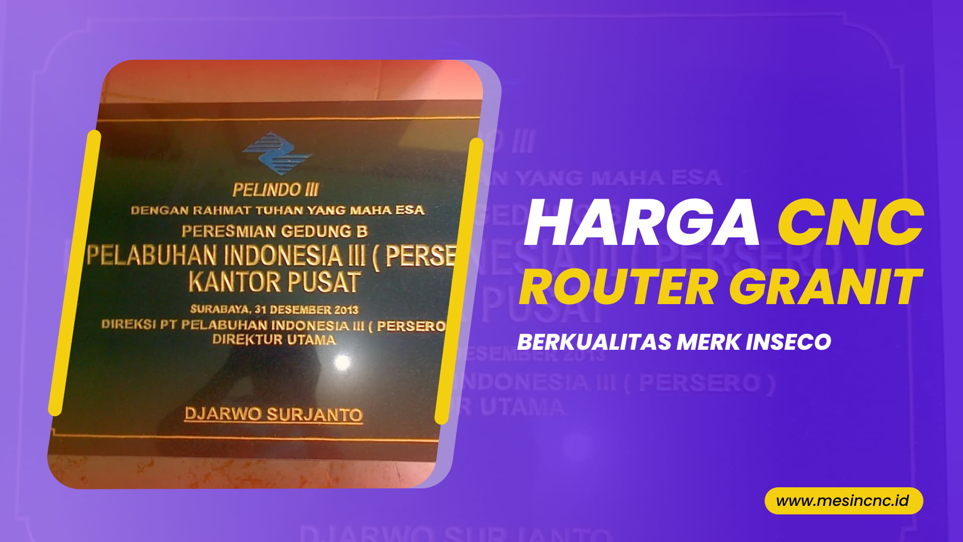 Harga Mesin CNC Router Granit Berkualitas Merk INSECO