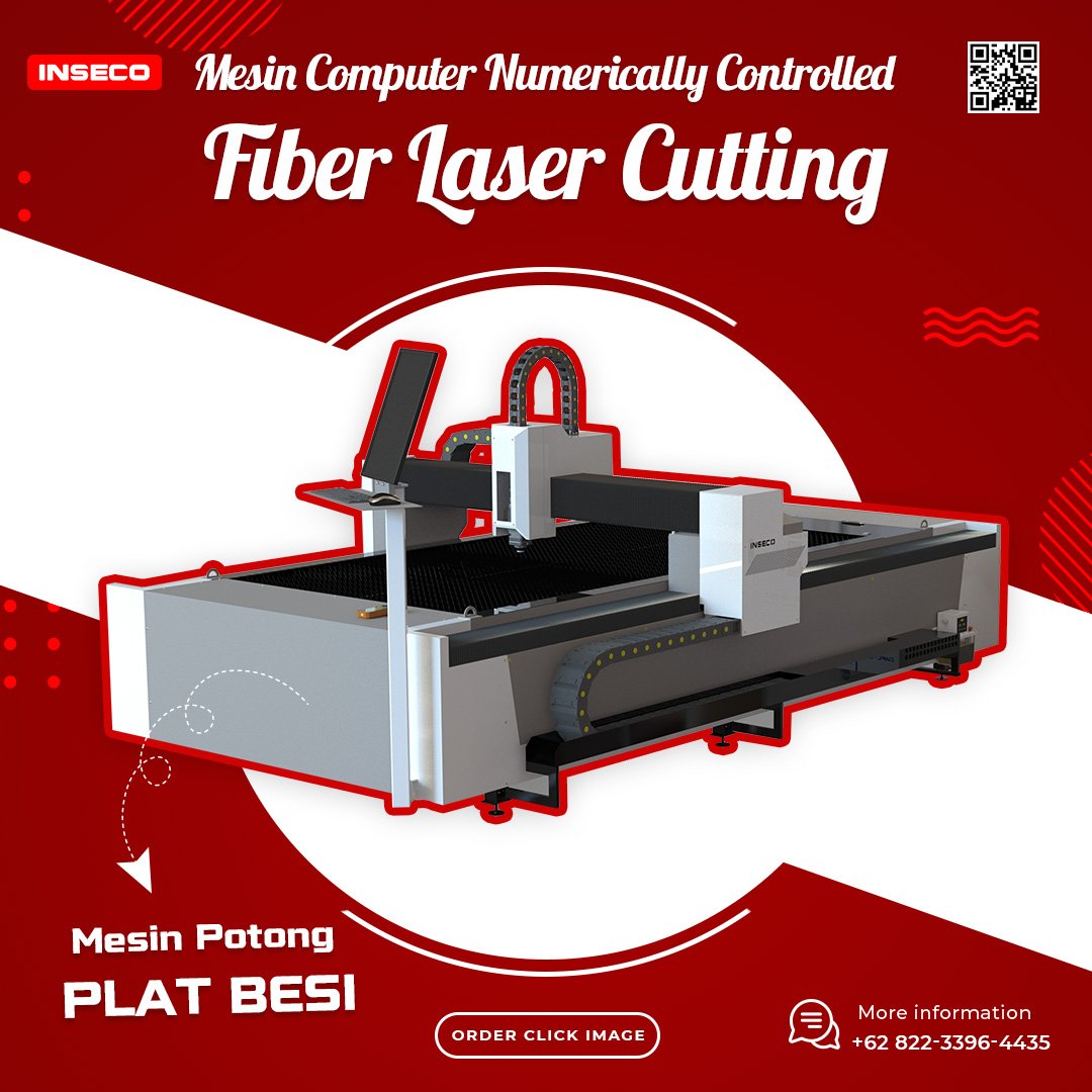Jual Mesin Laser Cutting Plat Besi Otomatis Merk INSECO