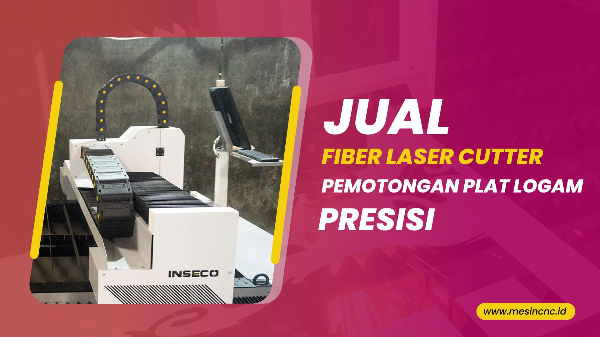 Jual CNC Fiber Laser Cutter Untuk Pemotongan Plat Logam Yang Presisi