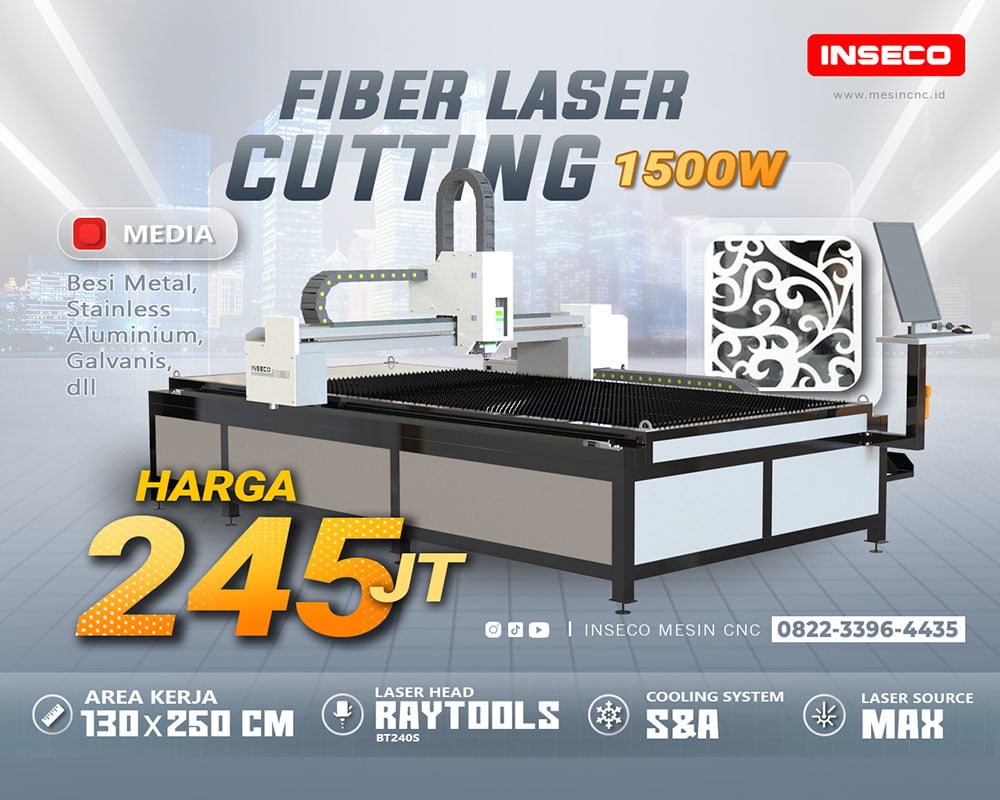 Jual Mesin CNC Fiber Laser Cutting • CNC Laser Cutting Metal