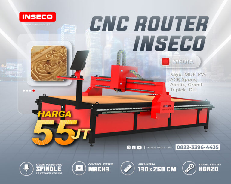 Harga Mesin Cnc Router Ukir Kayu 3d Terjangkau Merk Inseco
